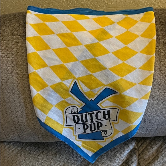 Dog | Dutch Pup Yellow And White Checkered Bandana | Poshmark